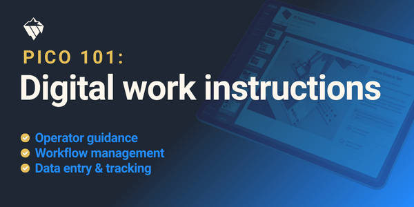 PICO Onboarding | Get Started with Free Digital Work Instructions